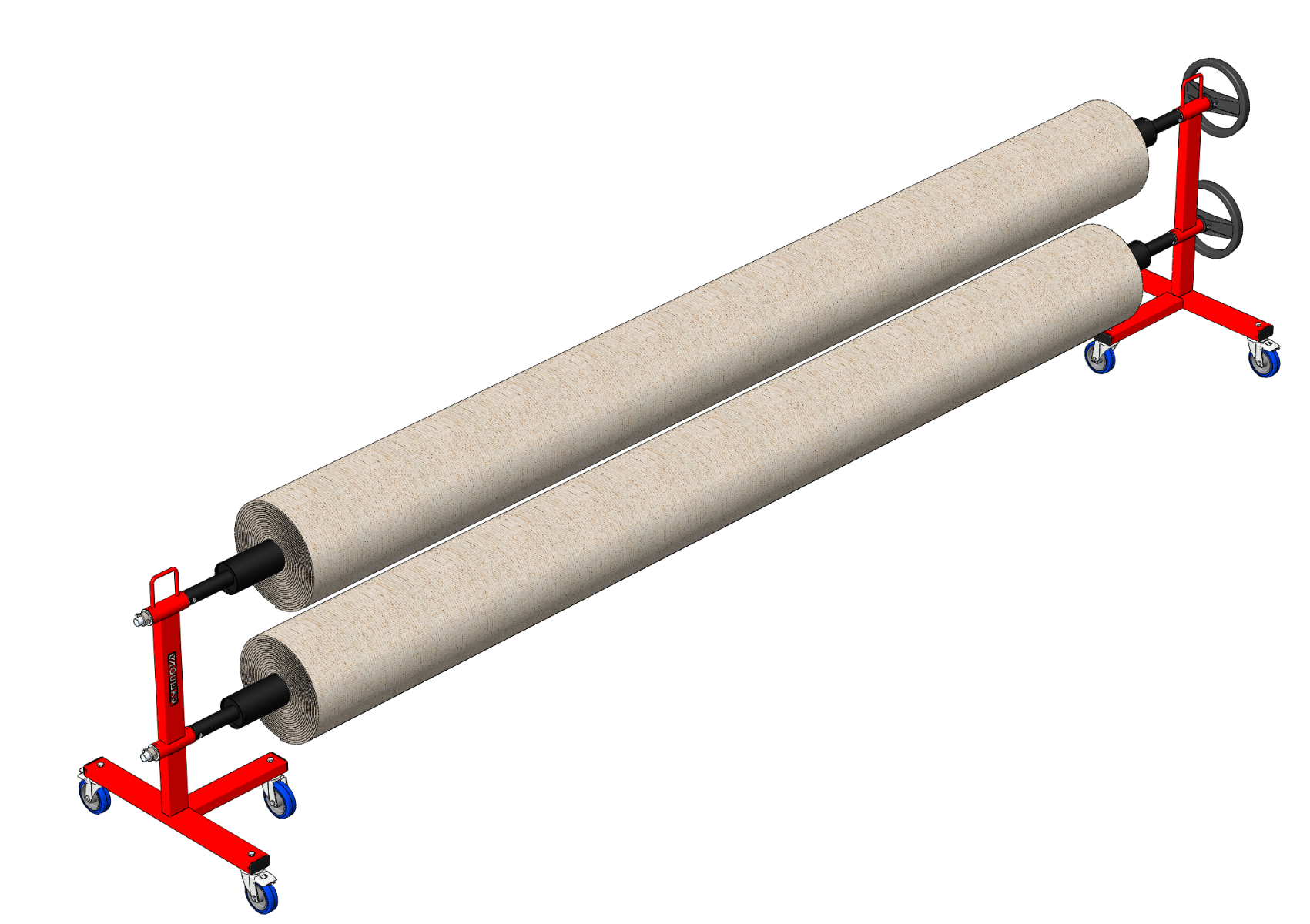 Chariot enrouleur double de 4 mètres | GYMNOVA